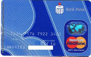 Bank Card: Visa Blue (PKO Bank Polski, PolandCol:PL-MC-0025.01