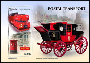 Selo: London Underground Mail Train (Libéria(Postal Transport (2023 ...