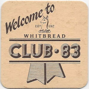 Beer Coaster: Whitbread Club 83 (Whitbread PLC, United Kingdom of Great ...