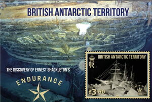 Stamp: Discovery of the Wreck of HMS Endurance (British Antarctic Territory (BAT)(Discovery of ...
