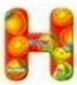 Meal Toy: Letter H (Magnets, Poland(Alphabet Fruits - Danonki) Col:DAN ...