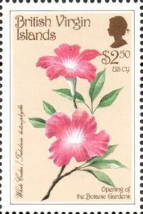 Stamp: White Cedar (British Virgin Islands(Opening of Botanical Gardens ...