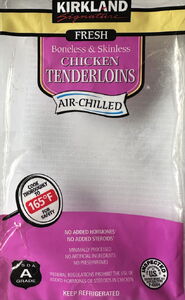 Food Label: Kirkland Fresh Boneless & Skinless Chicken Tenderlions ...