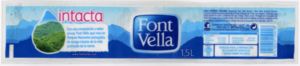 Drink Label: Font Vella Intacta (Aguas Font Vella y Lanjarón S.A ...