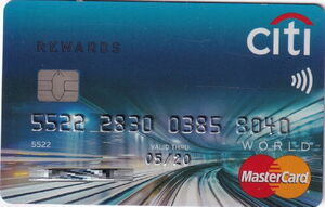 Bank Card: MasterCard World (Citibank, MalaysiaCol:MY-MC-0007
