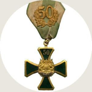 Decoration: 1st Class Honour for 50 years of the Saxon Military ...