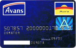 Bank Card: Avans (Big Bank, PolandCol:PL-GM-0022