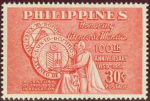 Stamp: Ateneo de Manila 100th Anniversary (Philippines(Manila Athenaeum, 100th Anniversary) Mi ...