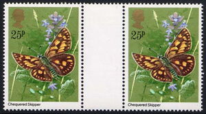 Stamp: Chequered Skipper (Carterocephalus palaemon) (United Kingdom of ...