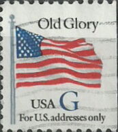 Stamp: White Old Glory G Stamp (United States of America(G Old Glory ...
