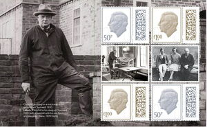 Stamp: Winston Churchill Prestige Booklet - Pane 3 (United Kingdom of ...