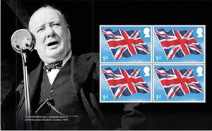 Stamp: Winston Churchill Prestige Booklet - Pane 4 (United Kingdom of ...
