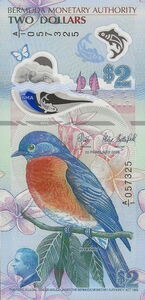 Banknote: 2 Dollars (Bermuda(2024 "Smarter Design" Polymer Issue) Wor:P ...