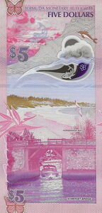 Banknote: 5 Dollar (Bermuda(2024 "Smarter Design" Polymer Issue) Wor:P ...