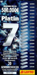Lottery Ticket: Platin 7 (11. Auflage) (LOTTO Hamburg GmbH, Germany ...