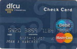 Bank Card: dfcu FINANCIAL Check Card (dfcu FINANCIAL, United States of ...