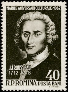 Stamp: Jean-Jacques Rousseau (1712-1778) (Romania(Cultural ...