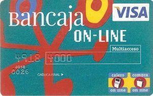 Tarjeta de Banco: Bancaja On-line (Bancaja, EspañaCol:ES-VI-0398