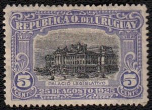 Stamp: Legislative Palace, Montevideo (Uruguay(Legislative Palace ...