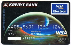 Bank Card: Lunar Landscape (Kredyt Bank, PolandCol:PL-VE-0037.01