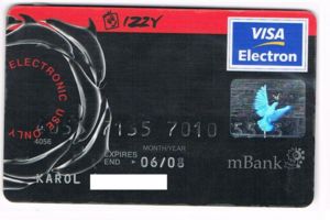 Bank Card: Black Izzy (BRE Bank SA/MultiBank/mBank, PolandCol:PL-VE-0041.01