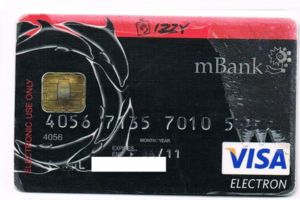 Bank Card: Black Izzy Czip (BRE Bank SA/MultiBank/mBank, PolandCol:PL ...