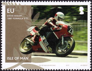 Stamp: Steve Hislop (Isle of Man(TT winners) Mi:IM 2254,Sn:IM 1876,Yt ...