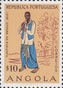 Stamp: Piper from Andulo (Angola(Angolan People) Mi:AO 402,Sn:AO 396,Yt ...