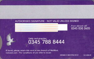 Bank Card: NatWest Visa Debit Card (National Westminster Bank, United ...