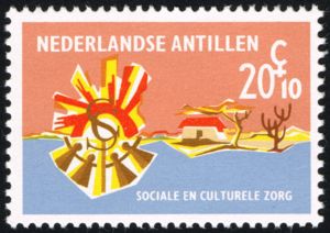 Stamp: Bail’i Sinta (Ribbon Dance) and Kunuku Hut (Poor Dwelling ...