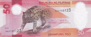 Banknote: 50 Piso (Philippines(2022-2025 "Seal Type 7" Polymer Issue ...