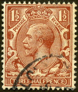 Stamp: King George V (United Kingdom of Great Britain & Northern ...