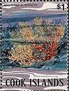 Stamp: Fan Coral (Melithaea albitincta) (Cook Islands(Corals) Mi:CK 760 ...