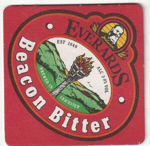 Beer Coaster: Beacon Bitter (Everards, United Kingdom of Great Britain ...