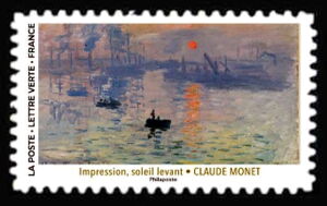 Timbre: Sun Rising by Claude Monet (France(Grand Soleil : Le Soleil ...