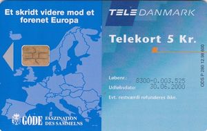 Phonecard: Ecu - Netherland (Tele Danmark, Denmark(Tdc Private) Tel:TDP280