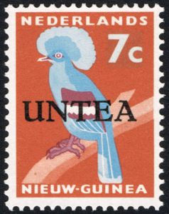 Stamp: Western Crowned Pigeon (Goura cristata) - UNTEA (Netherlands New ...