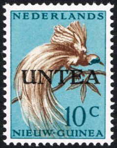 Stamp: Greater Bird-of-paradise (Paradisaea apoda) - UNTEA (Netherlands ...