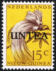 Stamp: Greater Bird-of-paradise (Paradisaea apoda) - UNTEA (Netherlands ...