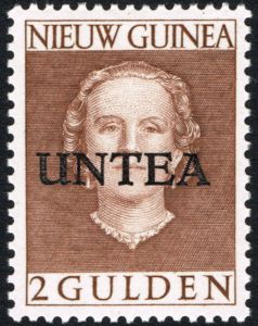 Stamp: Regular Issue overprinted ``UNTEA`` (Netherlands New Guinea ...