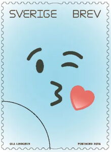 Stamp: Emotions : Your Heart on Your Sleeve (Sweden(Emotions : Your ...
