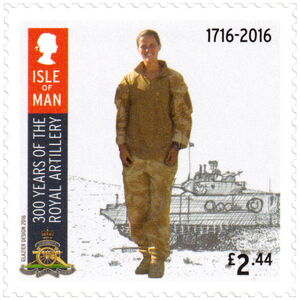 Stamp: 300 Years of Royal Artillery (Isle of Man(300 Years of Royal ...