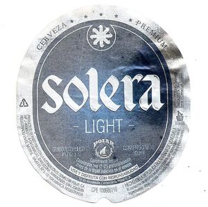 Etiqueta de bebida: Solera Light (Cervecería Polar, S.A., Venezuela ...