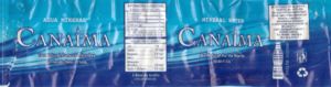 Drink Label: Canaima Agua Mineral (Miraplasticos, C.A., VenezuelaCol:VE ...