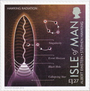 Stamp: Hawking radiation (Isle of Man(Centenary of the Theory of ...
