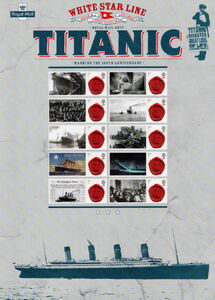 Stamp: Centenary of sinking of RMS Titanic (United Kingdom of Great ...