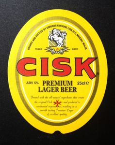 Drink Label: Cisk Premium Lager (Simonds Farsons Cisk Plc., MaltaCol:MT ...