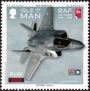 Stamp: Lockheed-Martin F-35B - Lightning II (Isle of Man(100 Years of ...