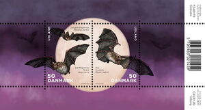 Bélyeg: Bats of Denmark (Dánia(Bats of Denmark (2025)) Col:DK 2025.01. ...