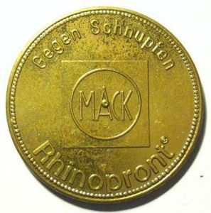 Token: Mack Rhinopront / Prontopyrin (Germany, Federal Republic ...
